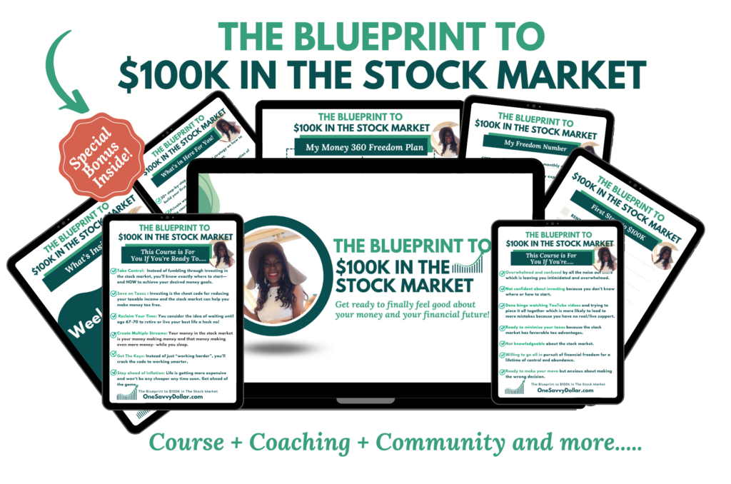 The Blueprint to $100K in Stock Market – OneSavvyDollar